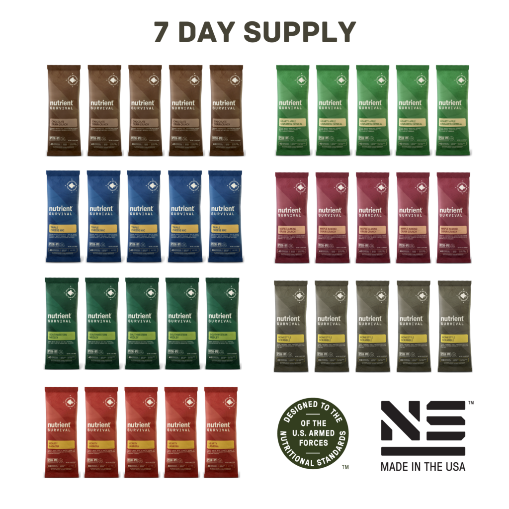 7-Day Nutrient Survival® Variety Pack – Emerge Survival